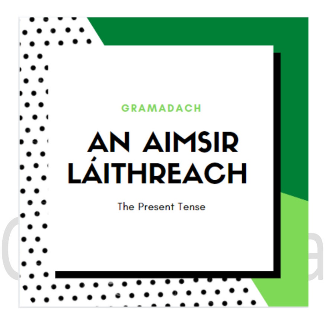 An Aimsir Láithreach - Revision Booklet - Etsy