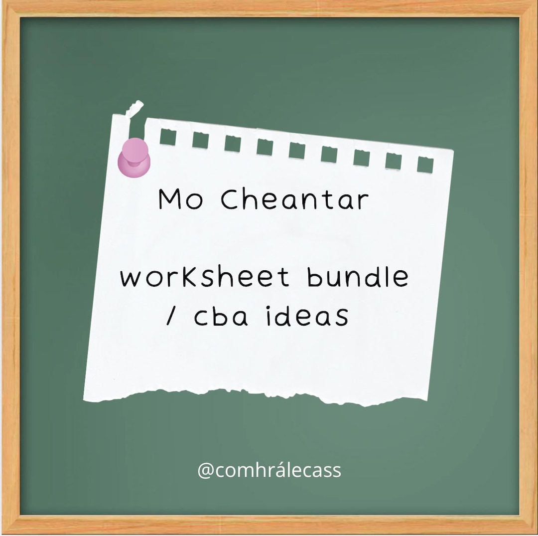 Mo Cheantar - Worksheet Bundle / Cba Ideas - Etsy