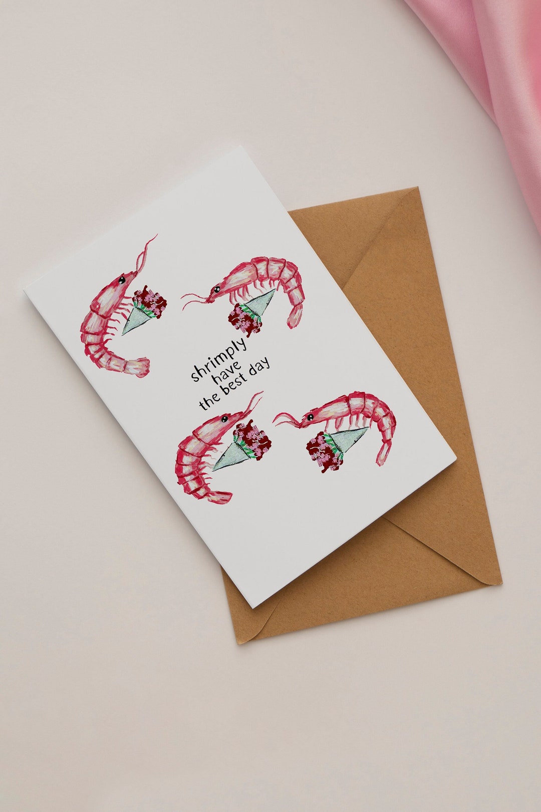 Shrimp Greetings Card Shrimply Have the Best Day Birthday Card ...