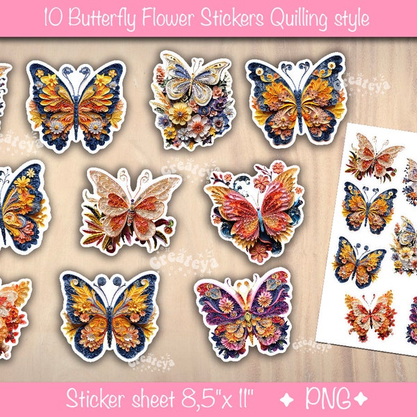 Butterfly Stickers - Etsy