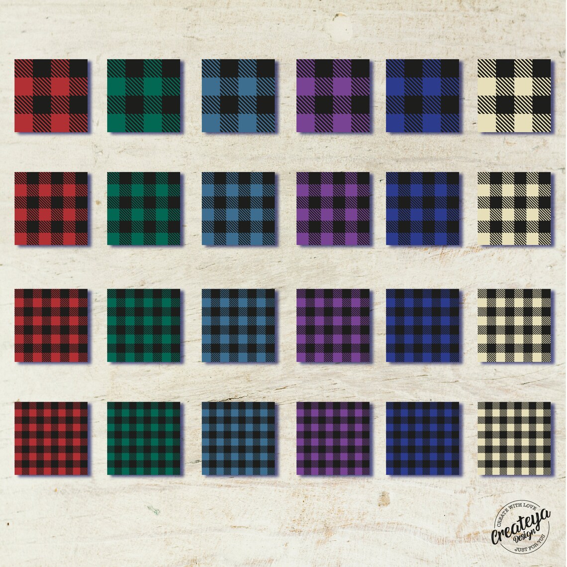 Buffalo Plaid Digital Paper. Buffalo Print. Buffalo Plaid | Etsy