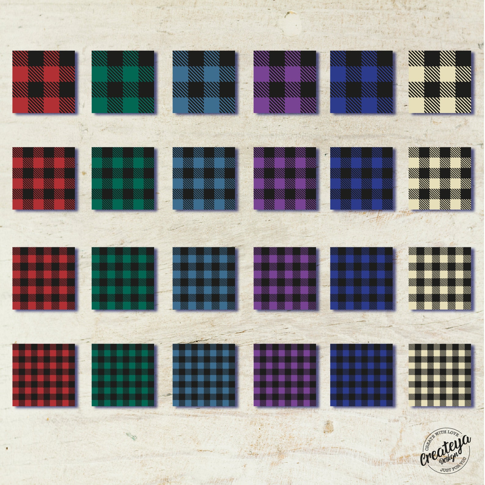 Buffalo Plaid Digital Paper. Buffalo Print. Buffalo Plaid | Etsy