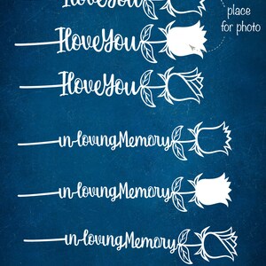 In Loving Memory Svg, I Love You SVG, Memorial Day, Memorial Rose SVG ...