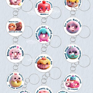 Sarcastic Keychain PNG for Sublimation Round Keychain PNG Bundle Funny ...