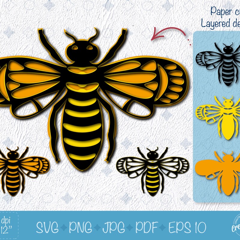 Bee Svg Cut File - Etsy
