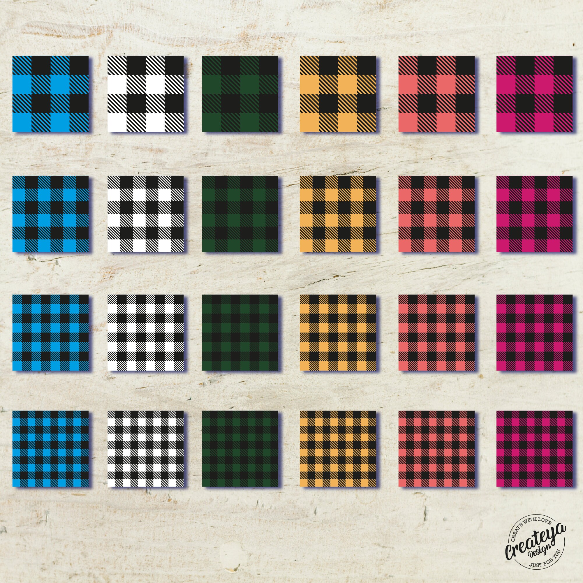 Buffalo Plaid Digital Paper. Buffalo Print. Buffalo Plaid | Etsy