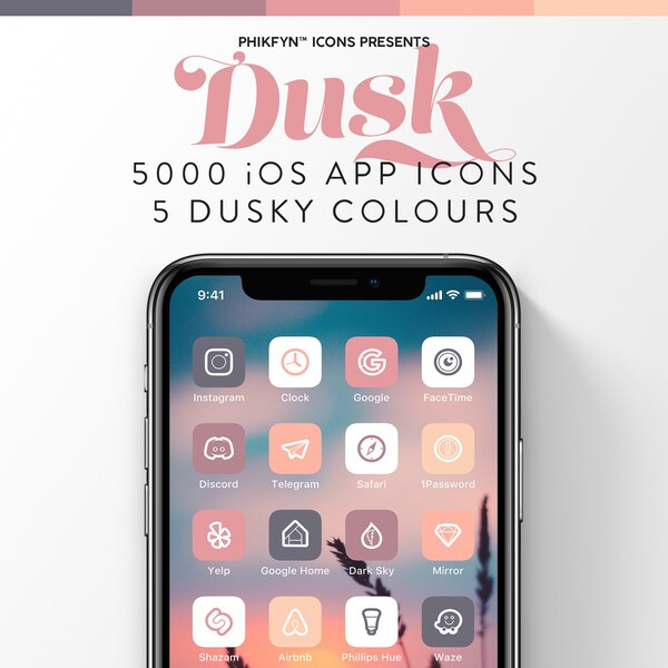 App Icons Sunset - Etsy