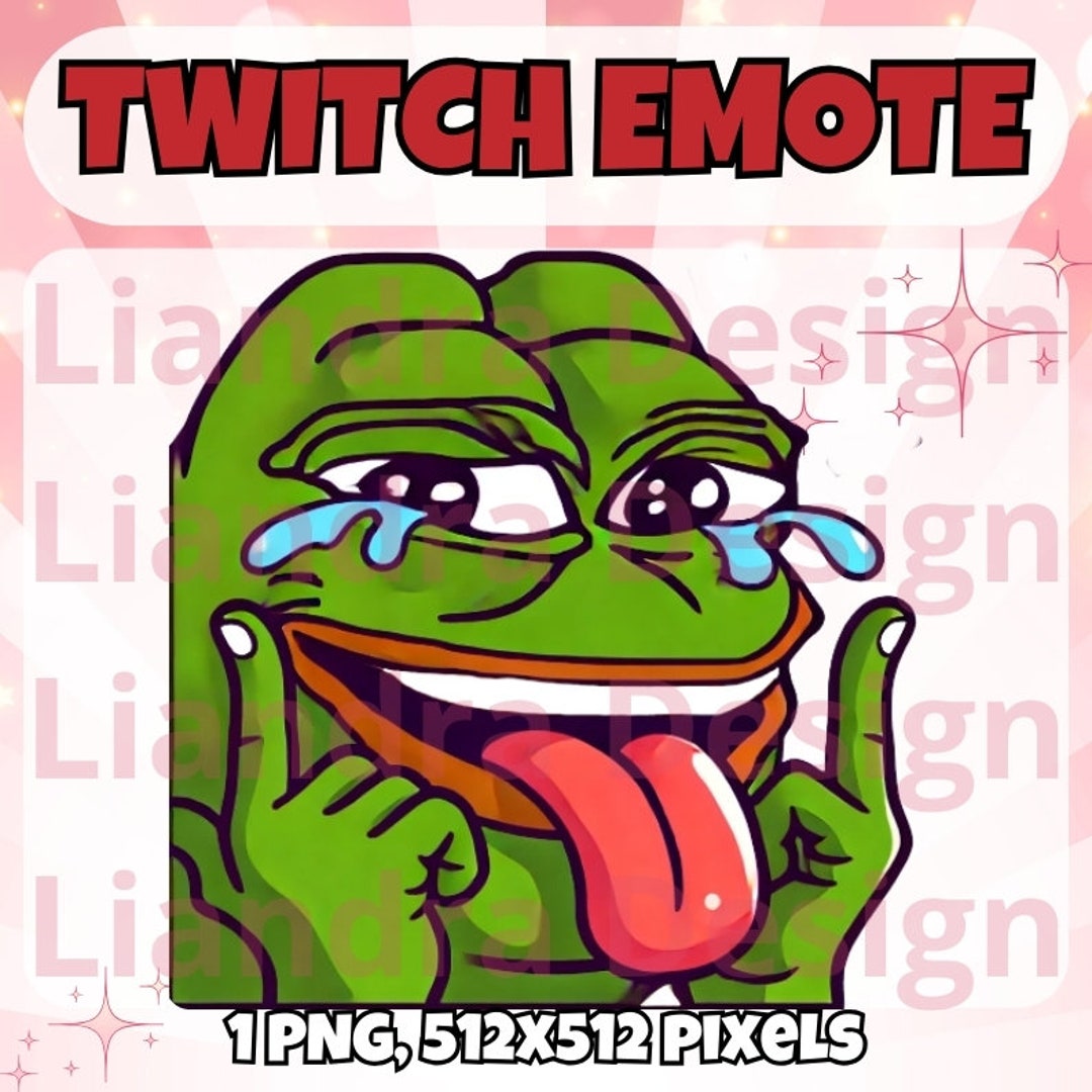 PEPE FROG Twitch Emote Pepe Funny Twitch Emotes Twitch Youtube Emote ...