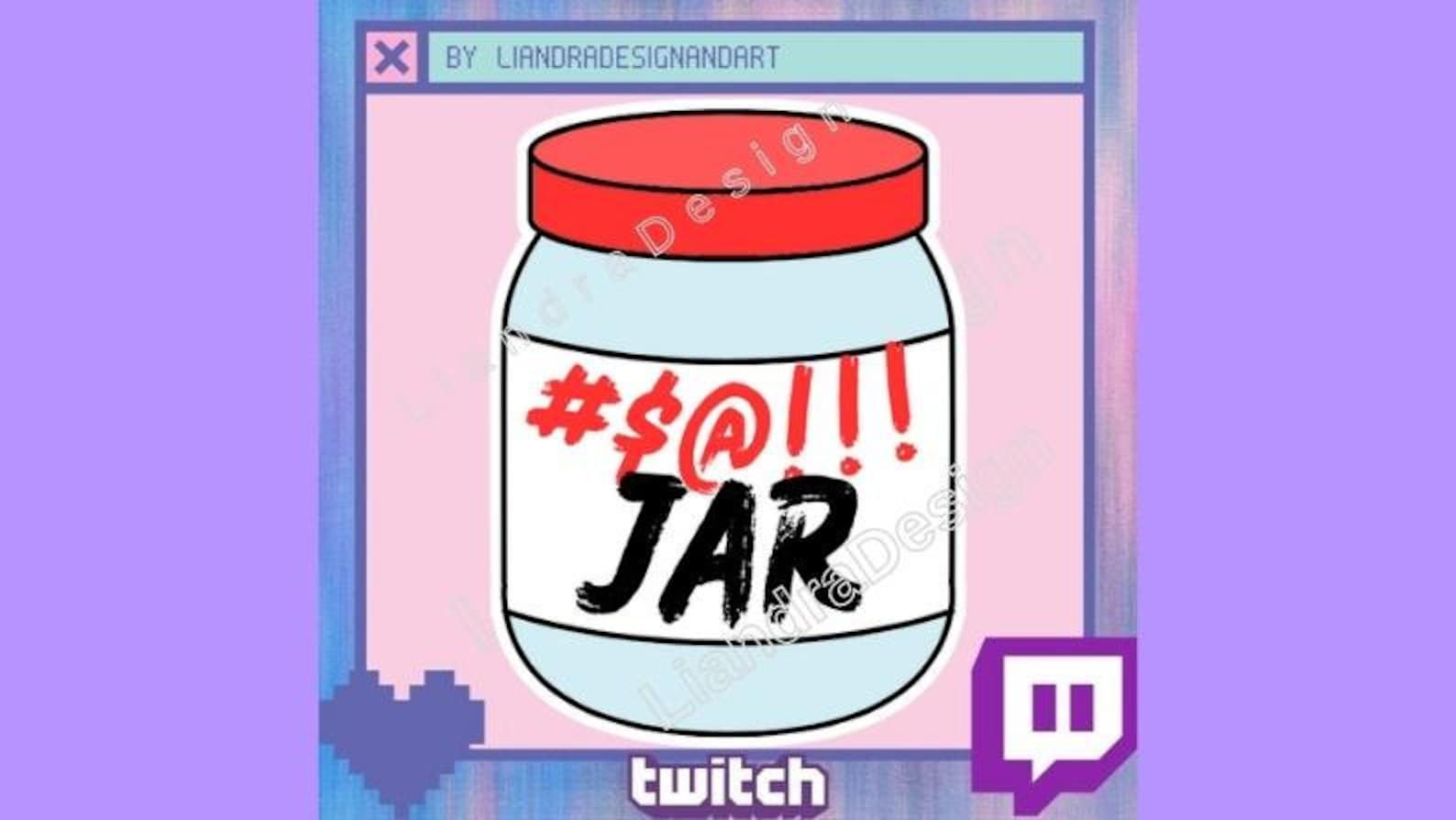 Swear Jar Twitch Emote Funny Twitch Emote Swear Jar Twitch Emote Twitch ...