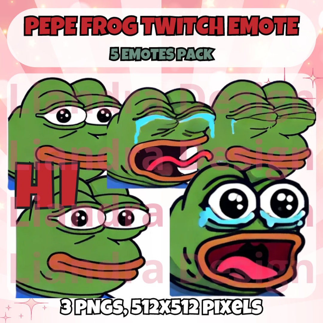 PEPE FROG Twitch Emote Pepe Funny Twitch Emotes Twitch Youtube Emote ...