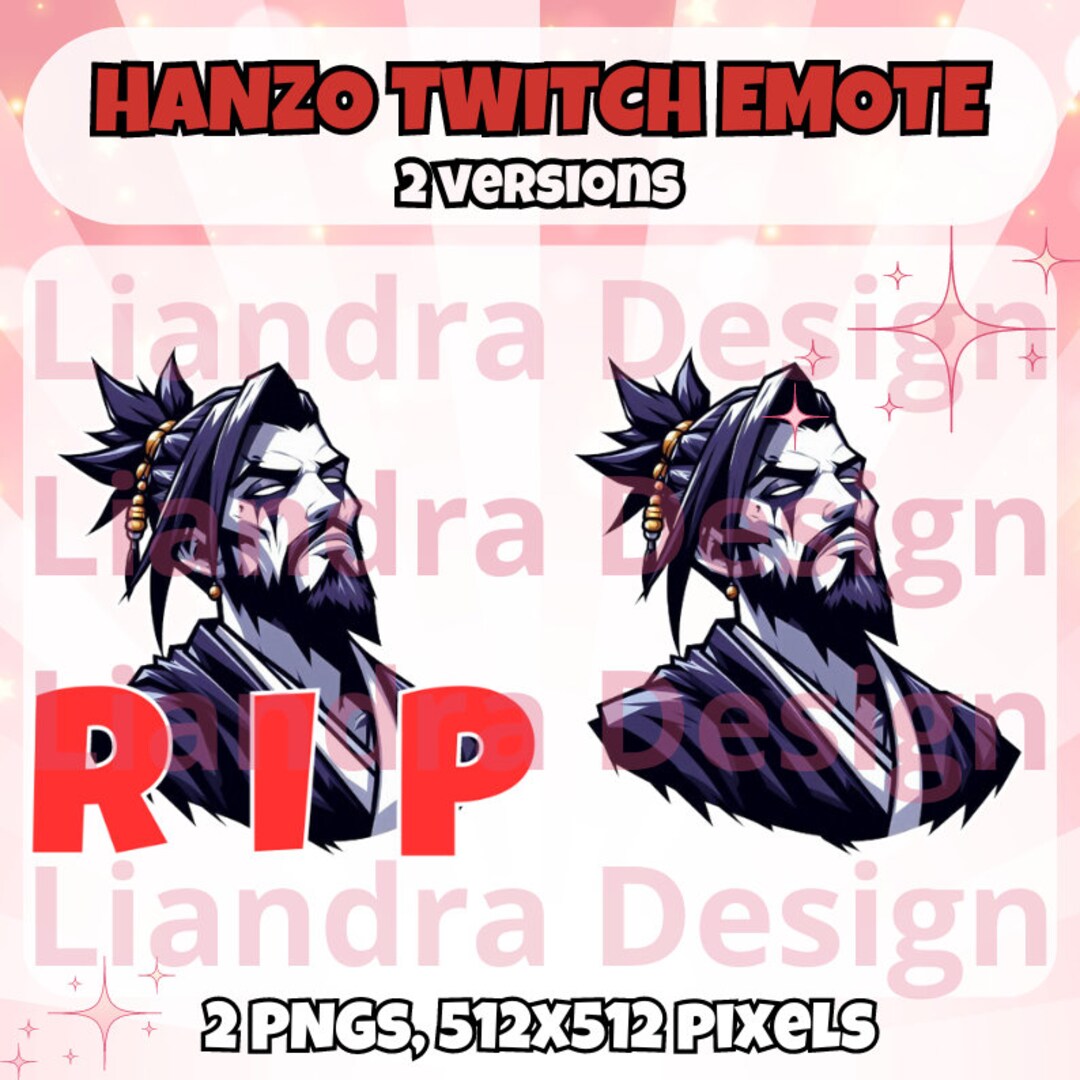 HANZO RIP Twitch Emote Hanzo From Overwatch Rip Twitch Emote Twitch Discord Youtube Facebook ...