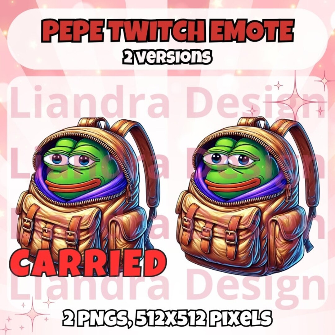 PEPE FROG Twitch Emote Pepe Funny Twitch Emotes Twitch Youtube Emote ...