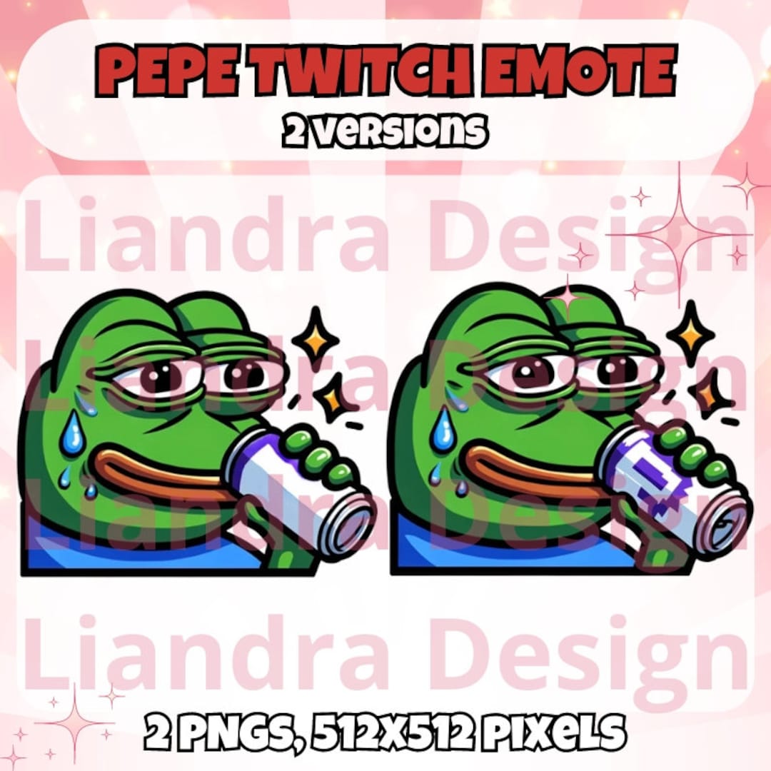 PEPE FROG Twitch Emote Pepe Funny Twitch Emotes Twitch Youtube Emote ...