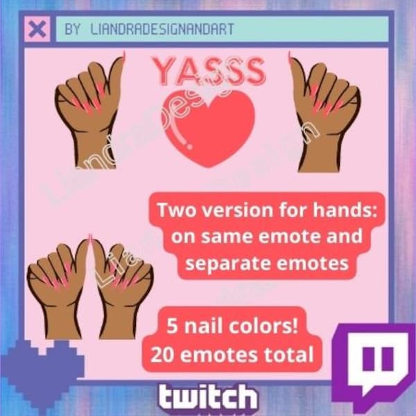 Nails Emote Twitch - Etsy