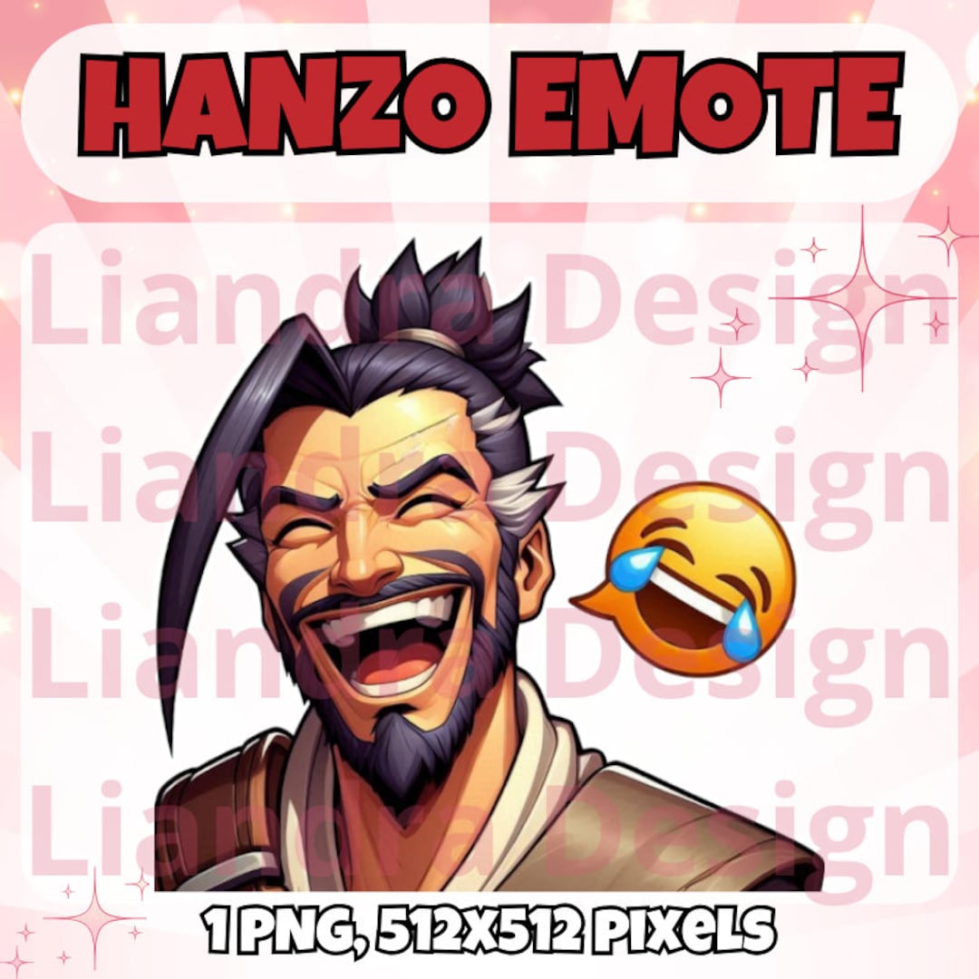 LAUGHING HANZO Twitch Emote Hanzo From Overwatch Lul Twitch Emote ...