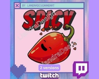 Spicy Pepper Emote for Twitch or Discord - Etsy
