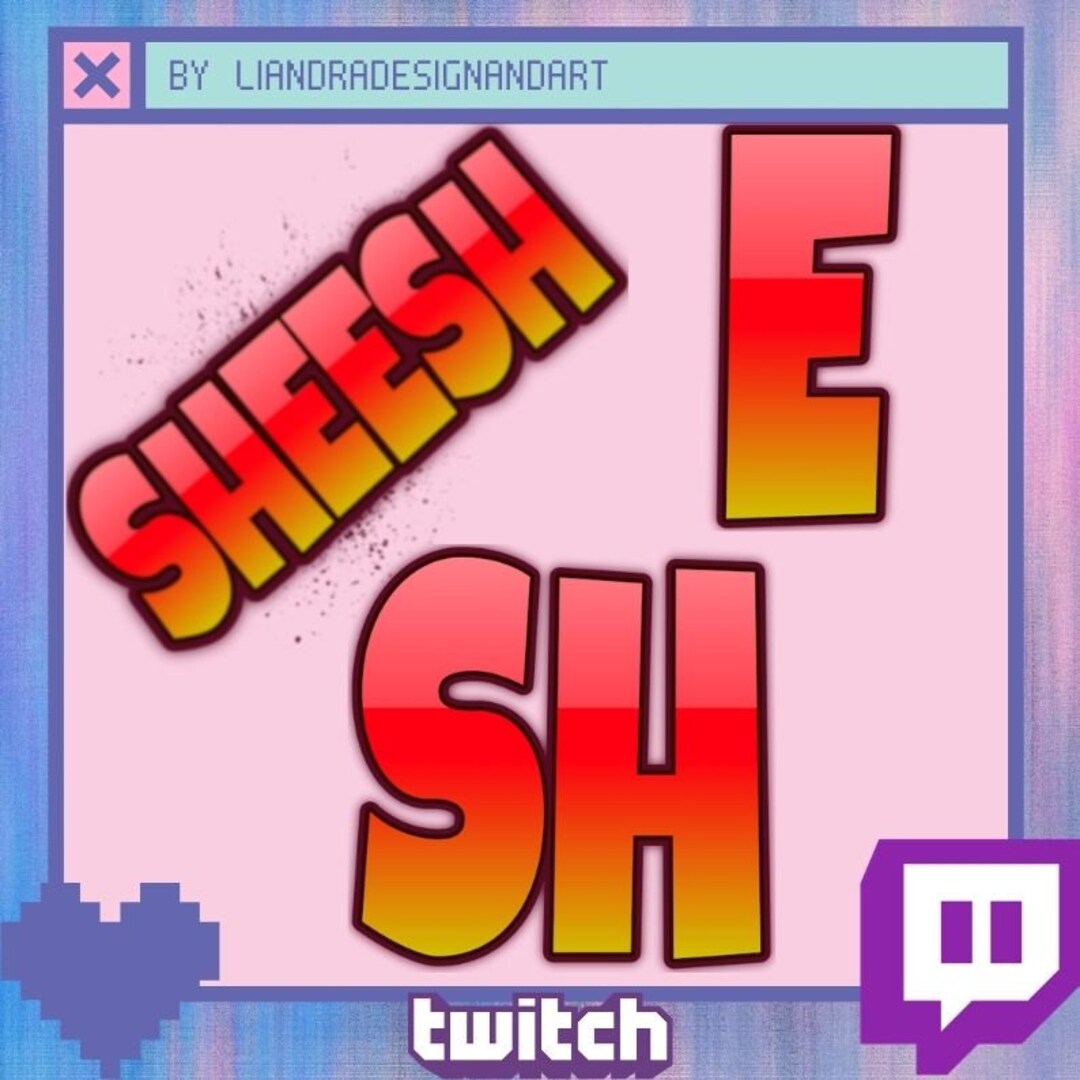 Sheesh Twitch lustige Meme Emote in zwei Versionen rot und - Etsy ...