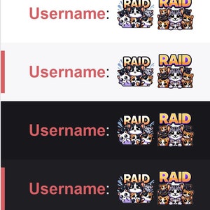 CATS RAID Twitch Emote Cats Raid Cute Twitch Emotes 2 Different Version ...