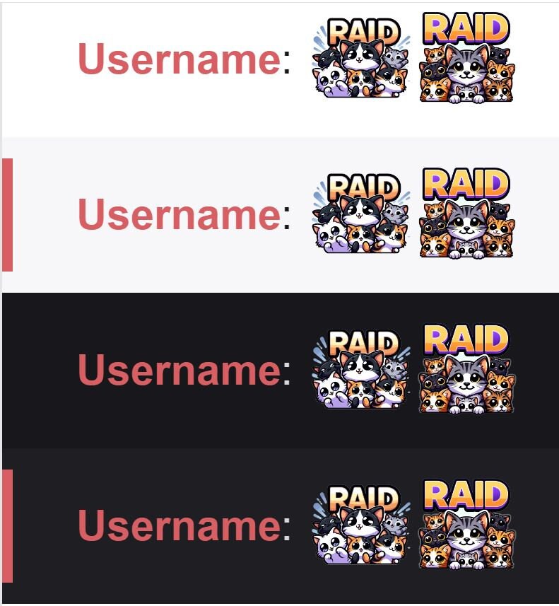 CATS RAID Twitch Emote Cats Raid Cute Twitch Emotes 2 Different Version ...