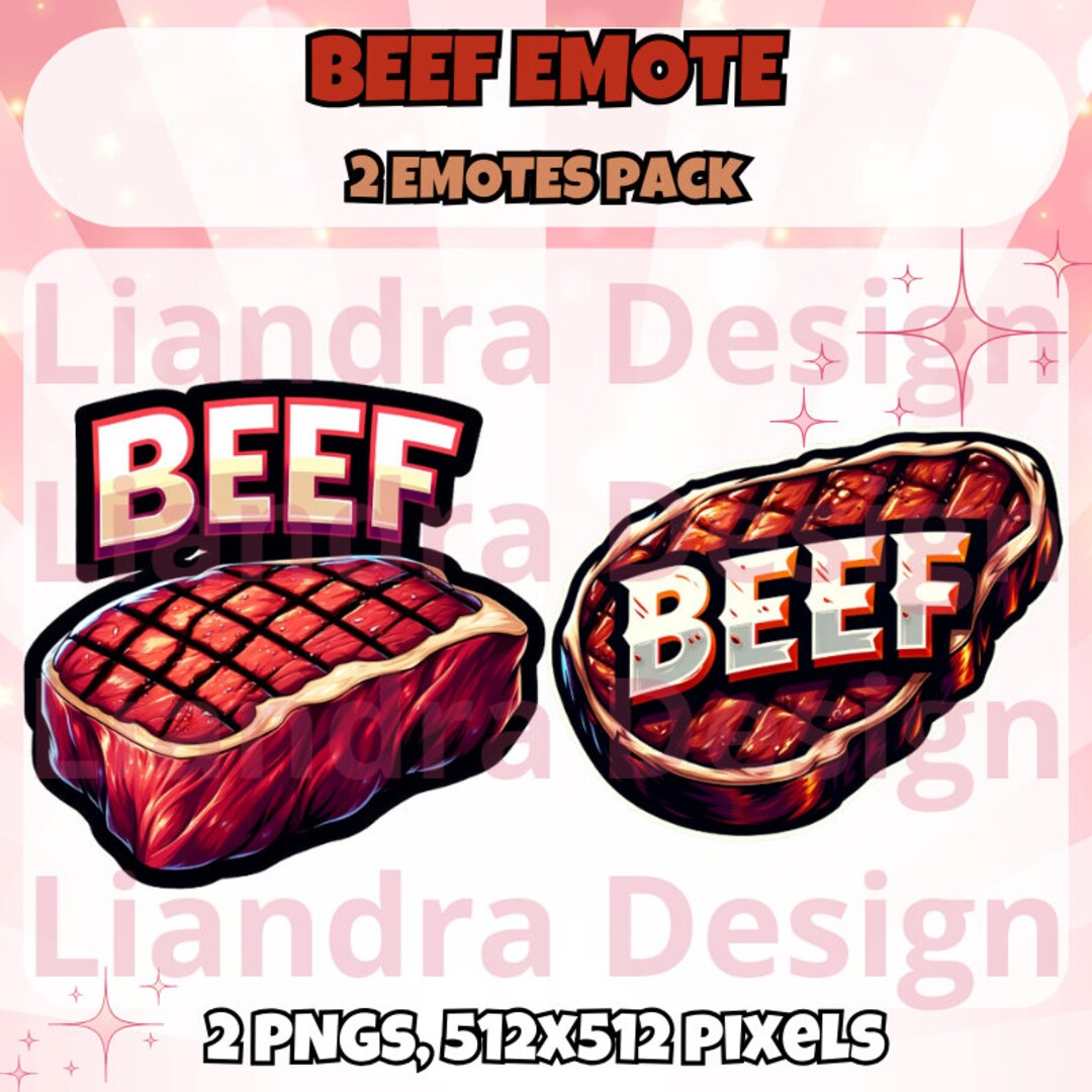 BEEF Twitch Emote Beef Joke Twitch Emote Twitch Youtube Facebook ...
