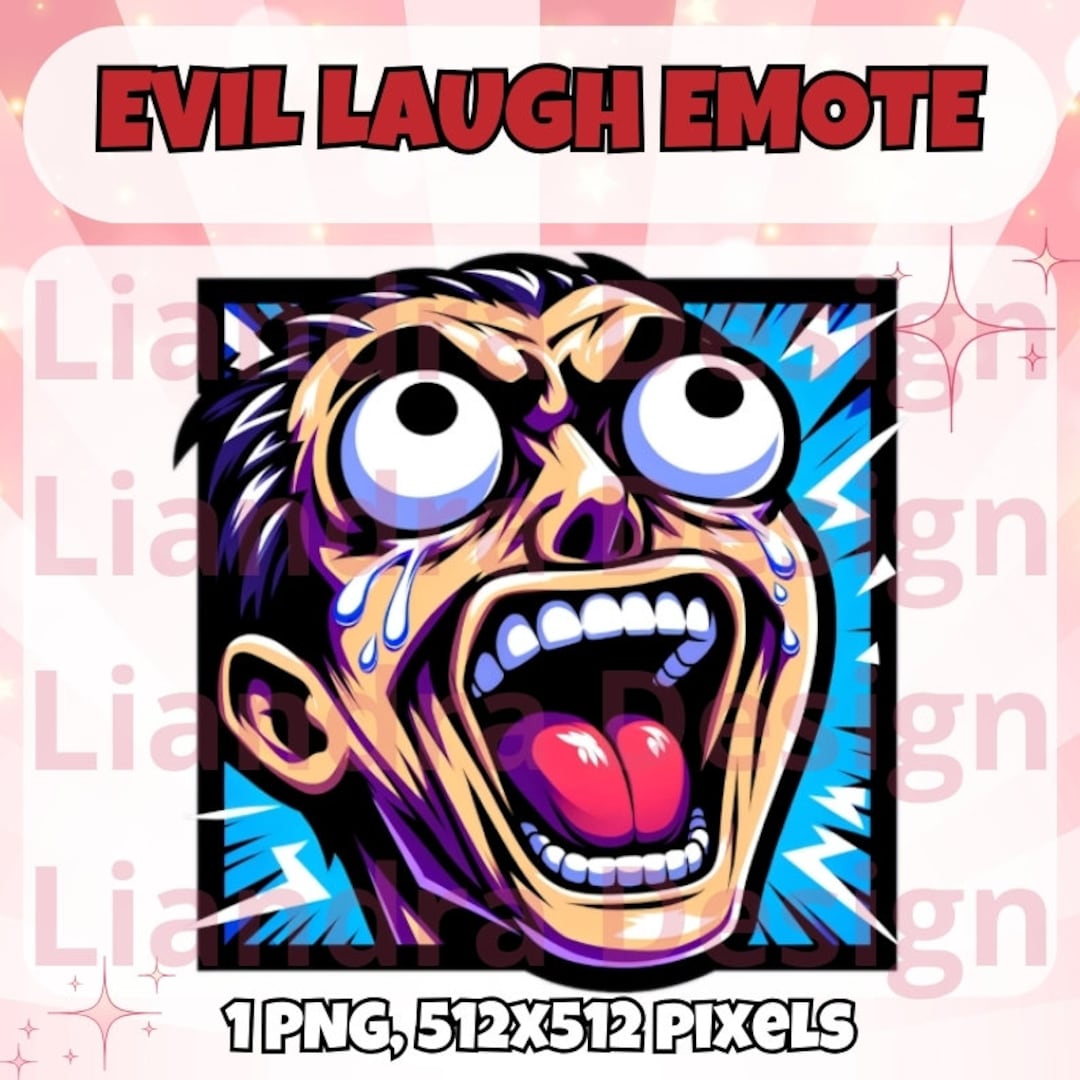 EVIL LAUGH MEME Emote for Twitch Stream Troll Twitch Discord Facebook ...