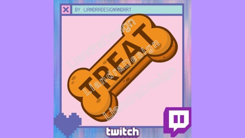 Treat Twitch Emote Channel Points Emote for Twitch Discord Stream ...