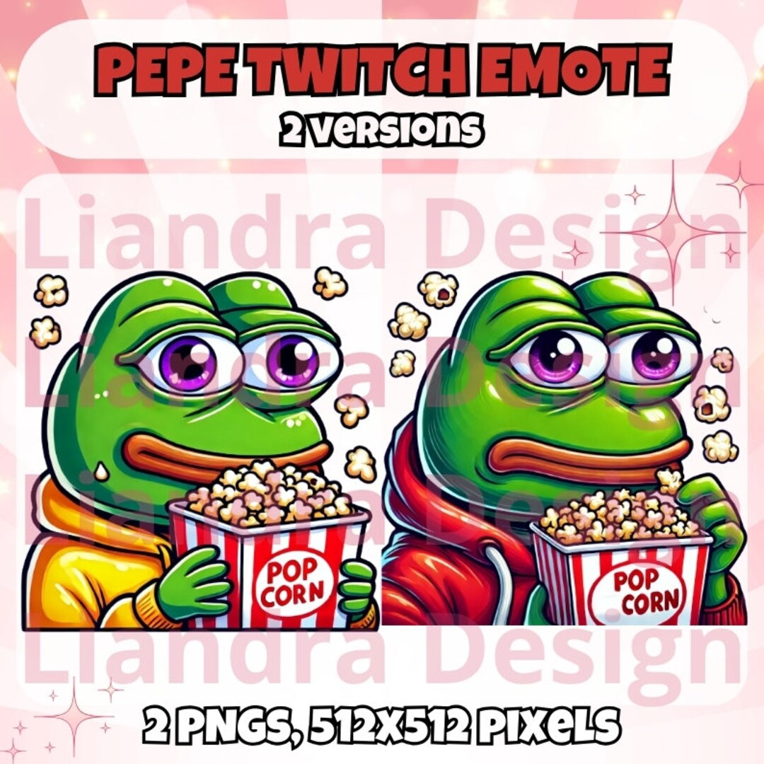 PEPE FROG Twitch Emote Pepe Funny Twitch Emotes Twitch Youtube Emote ...
