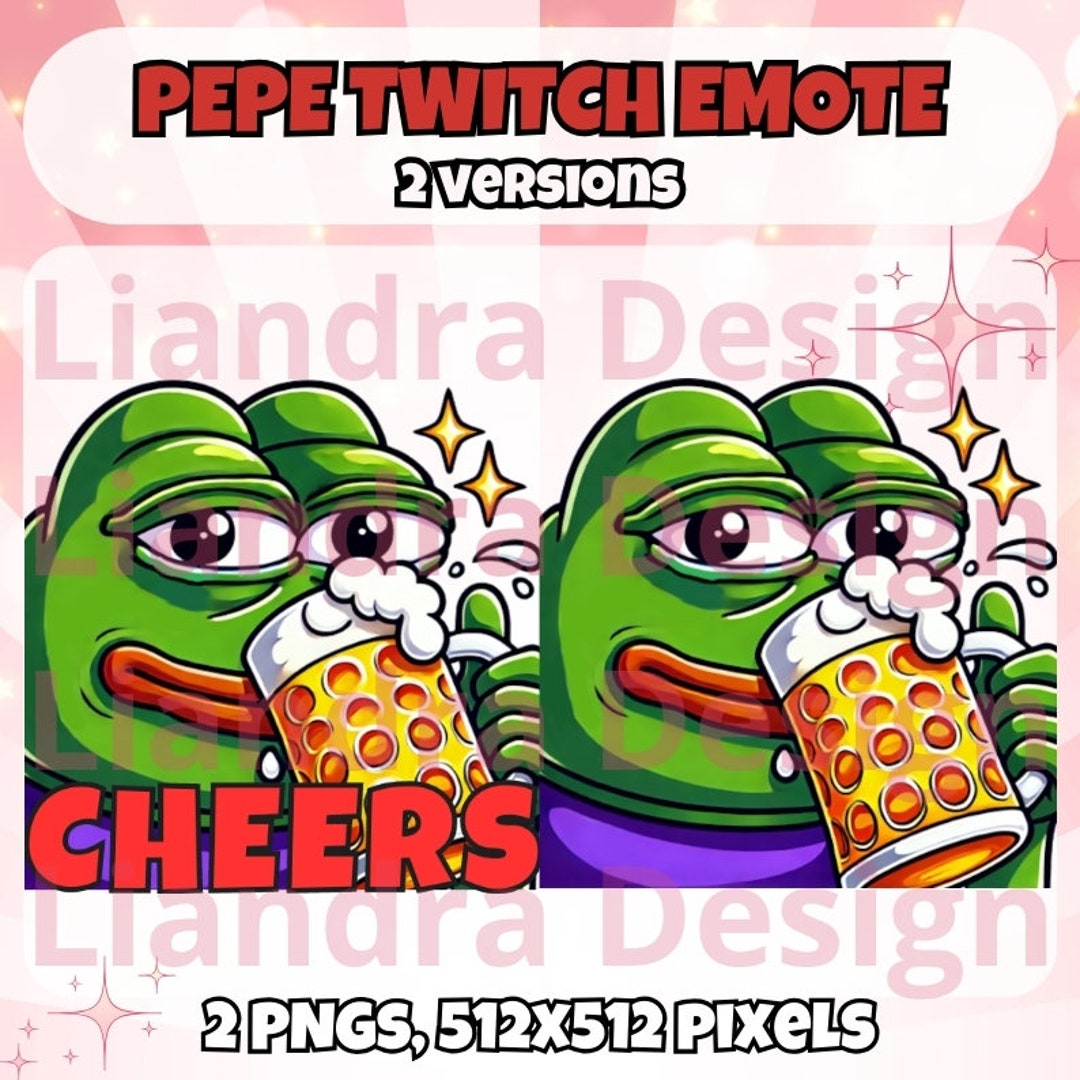 PEPE FROG Twitch Emote Pepe Funny Twitch Emotes Twitch Youtube Emote ...