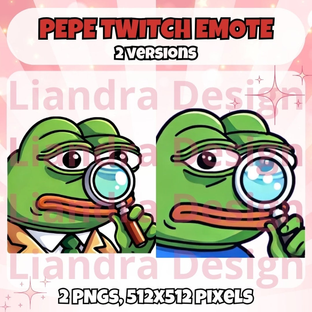 PEPE FROG Twitch Emote Pepe Funny Twitch Emotes Twitch Youtube Emote ...