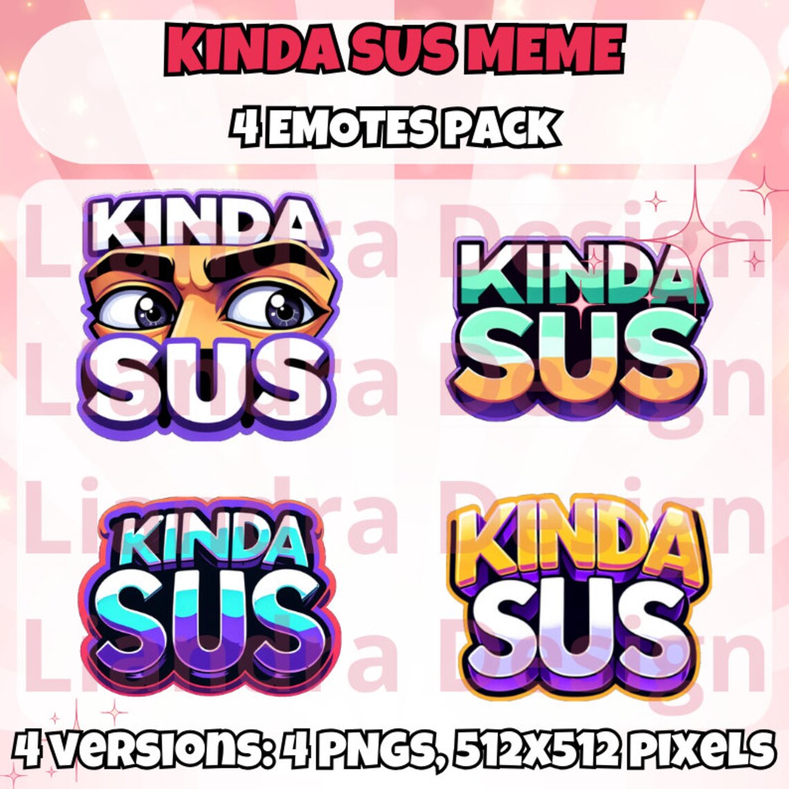 KINDA SUS MEME Twitch Emote Kinda Sus Funny Twitch Emotes Twitch ...