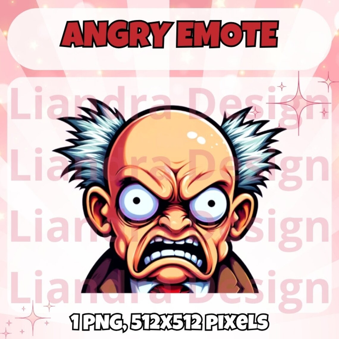 ANGRY BALD BOOMER Twitch Emote Funny Angry Boomer Twitch Emote Twitch ...