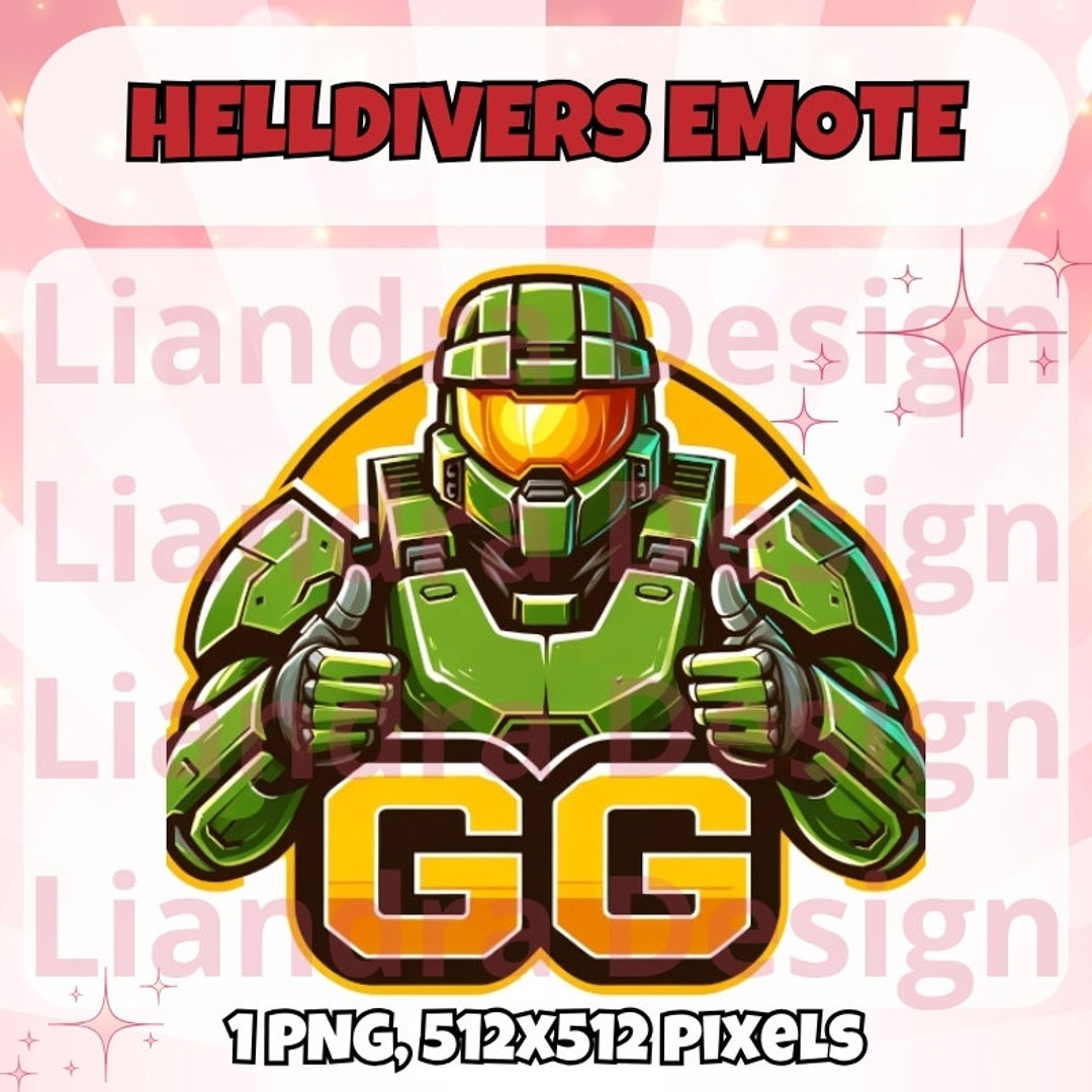 HALO Twitch Emote Halo Fps Game Twitch Emote GG Twitch Discord Youtube ...