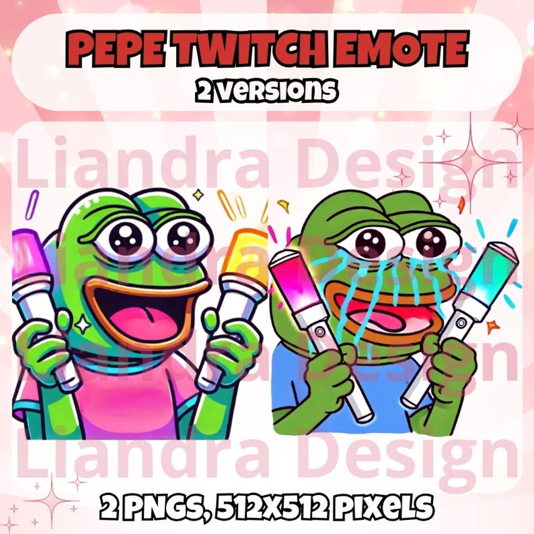 PEPE FROG Twitch Emote Pepe Funny Twitch Emotes Twitch Youtube Emote ...