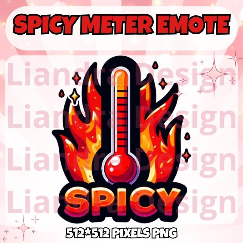 SPICY METER Twitch Emote Spicy Twitch Emote Twitch Youtube Facebook ...