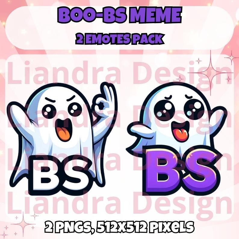 BOO-BS MEME Twitch Emote Set Boobs Twitch Emotes 2 Different Version ...