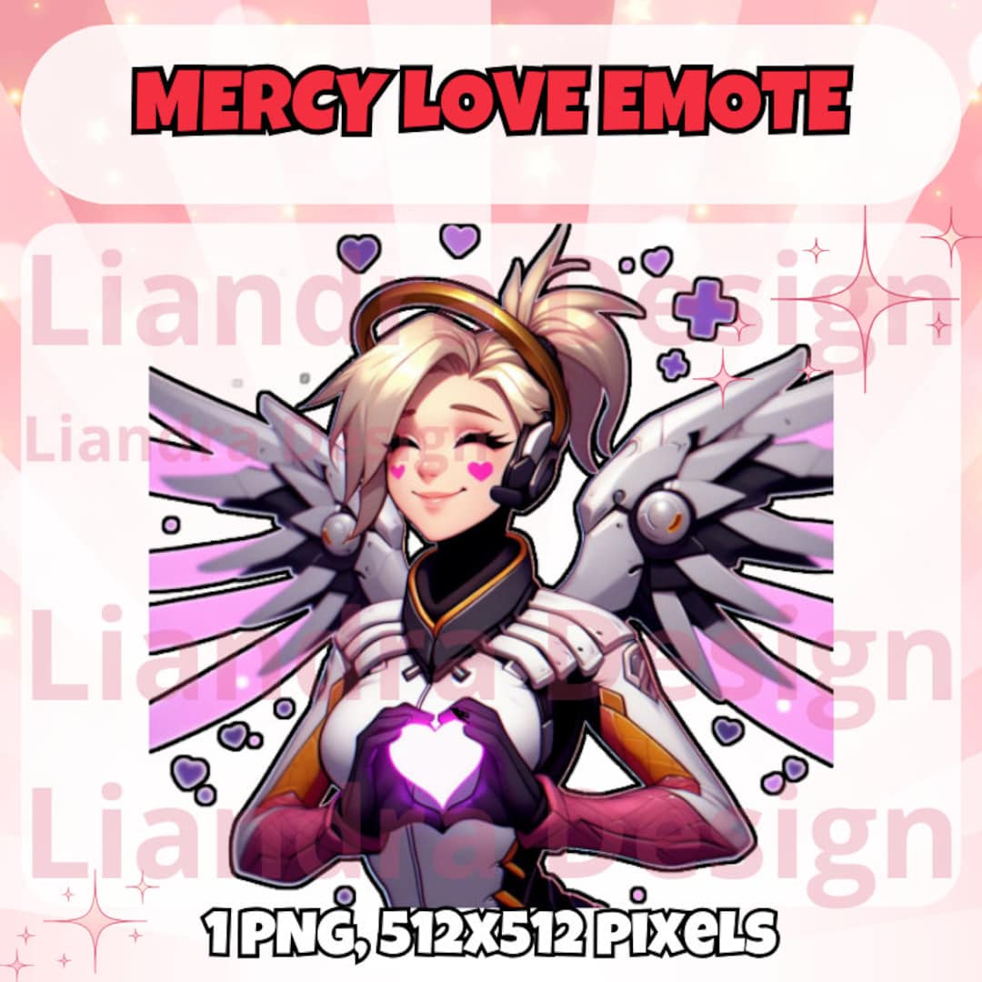 MERCY LOVE Twitch Emote Christmas Mercy From Overwatch Emote Twitch ...
