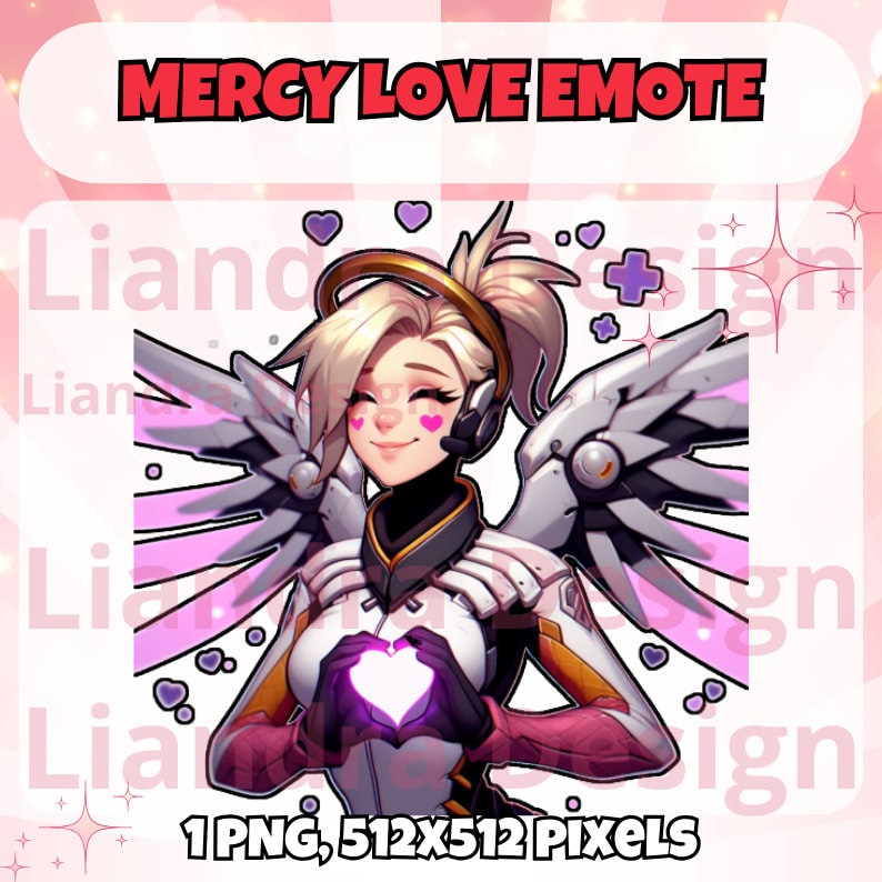 MERCY LOVE Twitch Emote Christmas Mercy From Overwatch Emote Twitch ...