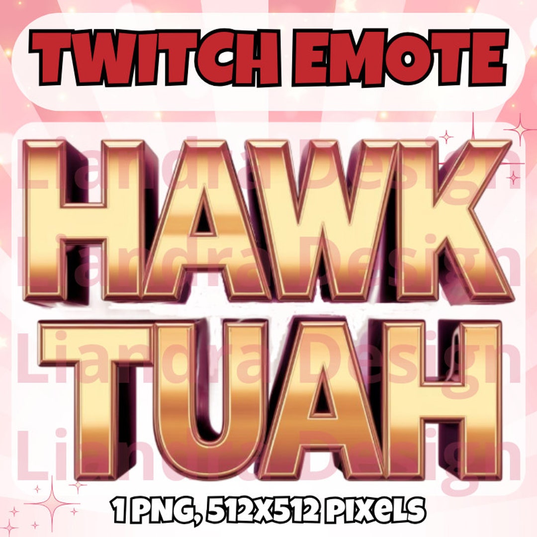 HAWK TUAH Twitch emote halcón tuah meme twitch emote Twitch Discord ...