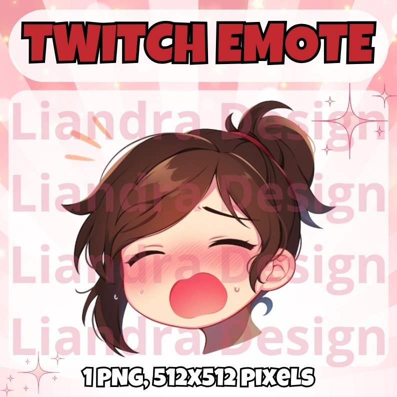 BLUSHED KREYGASM Girl Twitch Emote Girl Twitch Emote Twitch Youtube ...