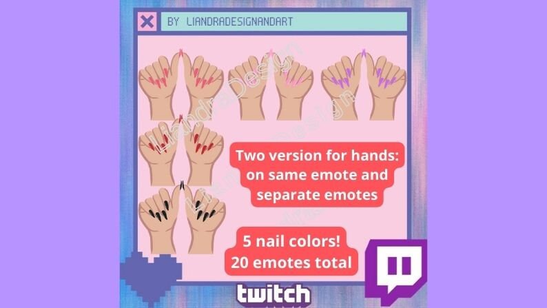 Yas Hands tan 20 Emotes Twitch Emote Youtube Emote Discord Emote ...