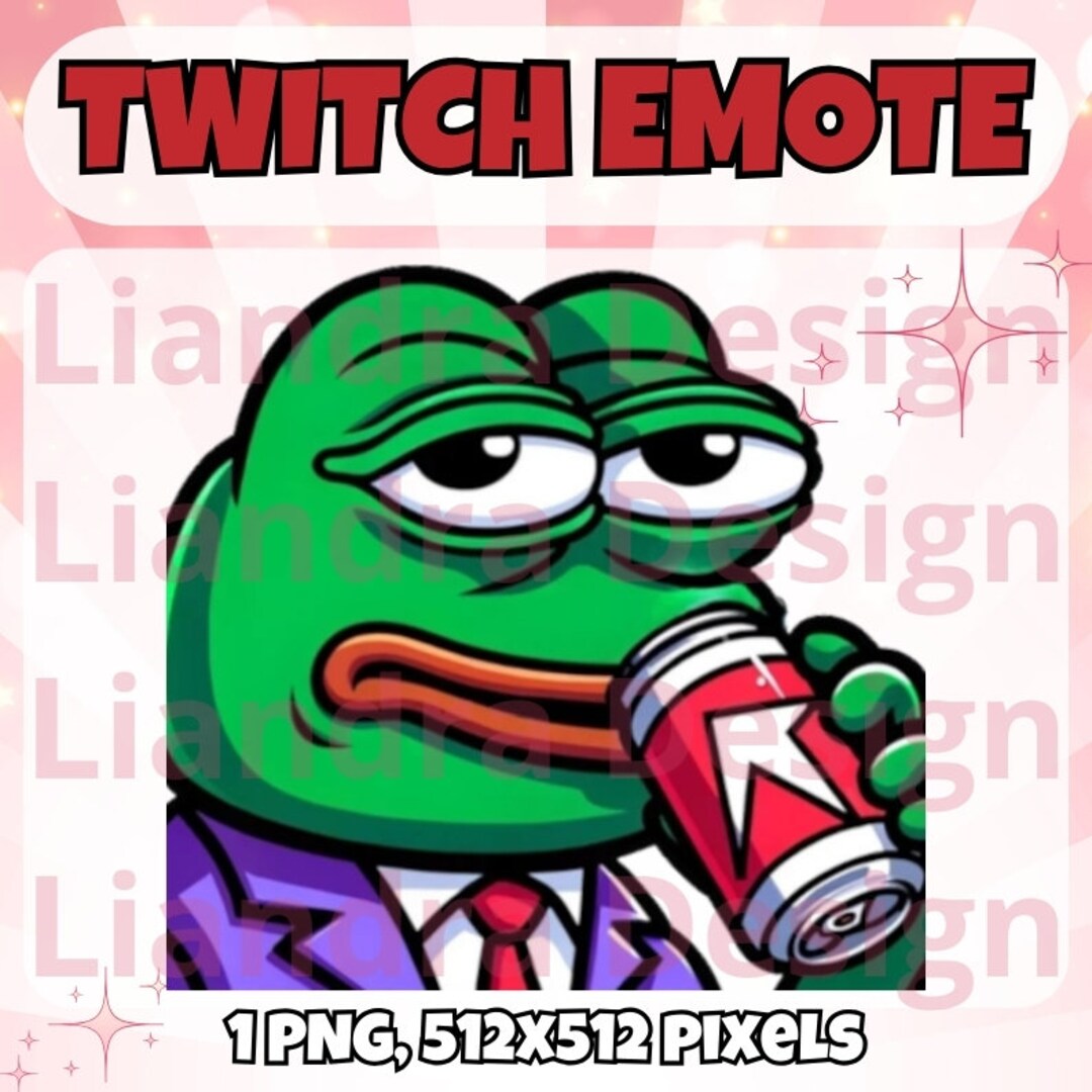 PEPE FROG Twitch Emote Pepe Funny Twitch Emotes Twitch Youtube Emote ...