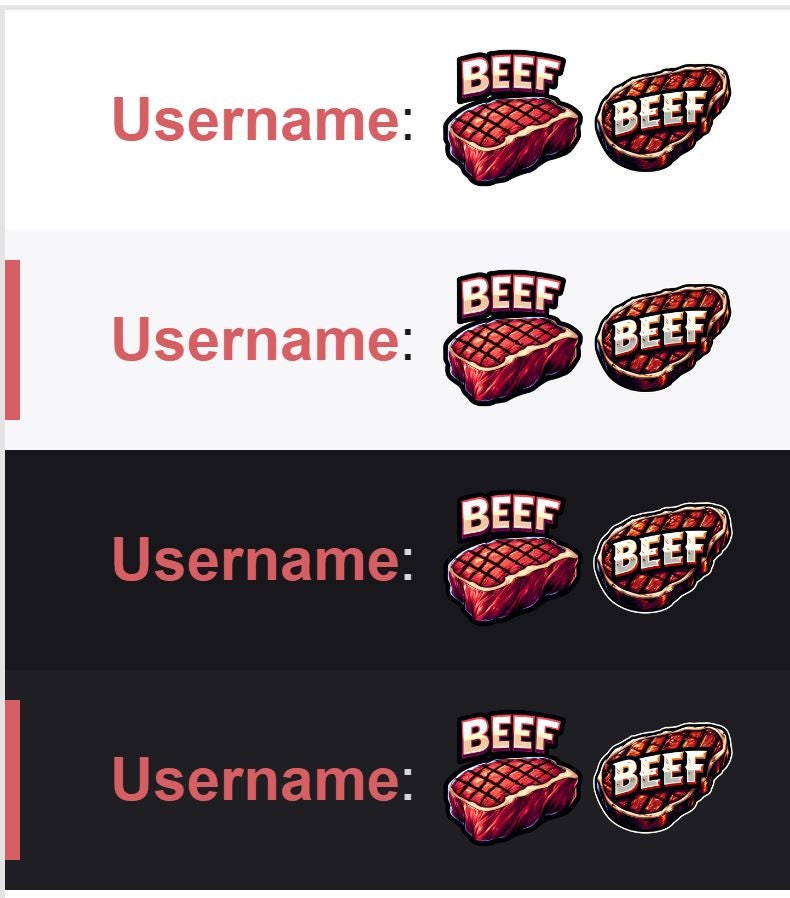 BEEF Twitch Emote Beef Joke Twitch Emote Twitch Youtube Facebook ...