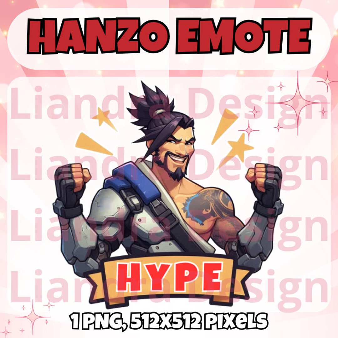 HYPE HANZO Twitch Emote Hanzo From Overwatch Happy Twitch Emote Twitch Discord Youtube Facebook ...