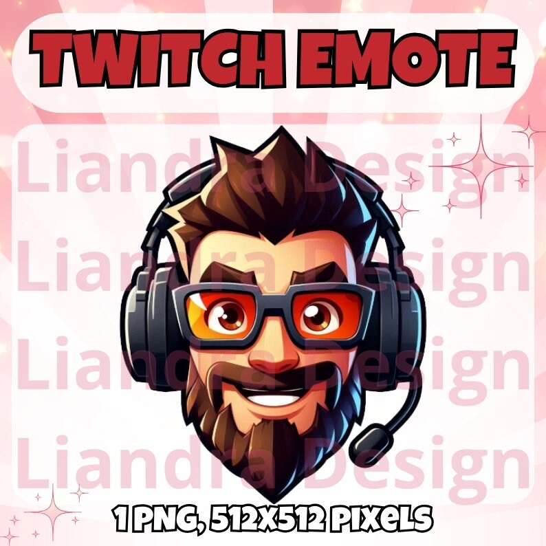 GUY STREAMER Twitch Emote Man Twitch Emote Twitch Youtube Emote ...