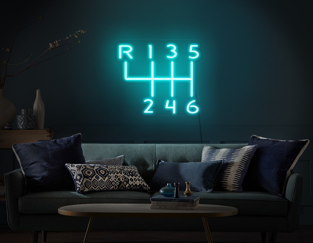 Gearbox Neon Sign, Gearbox Led Sign, Speed Gear Neon Sign, Gearbox Gift ...