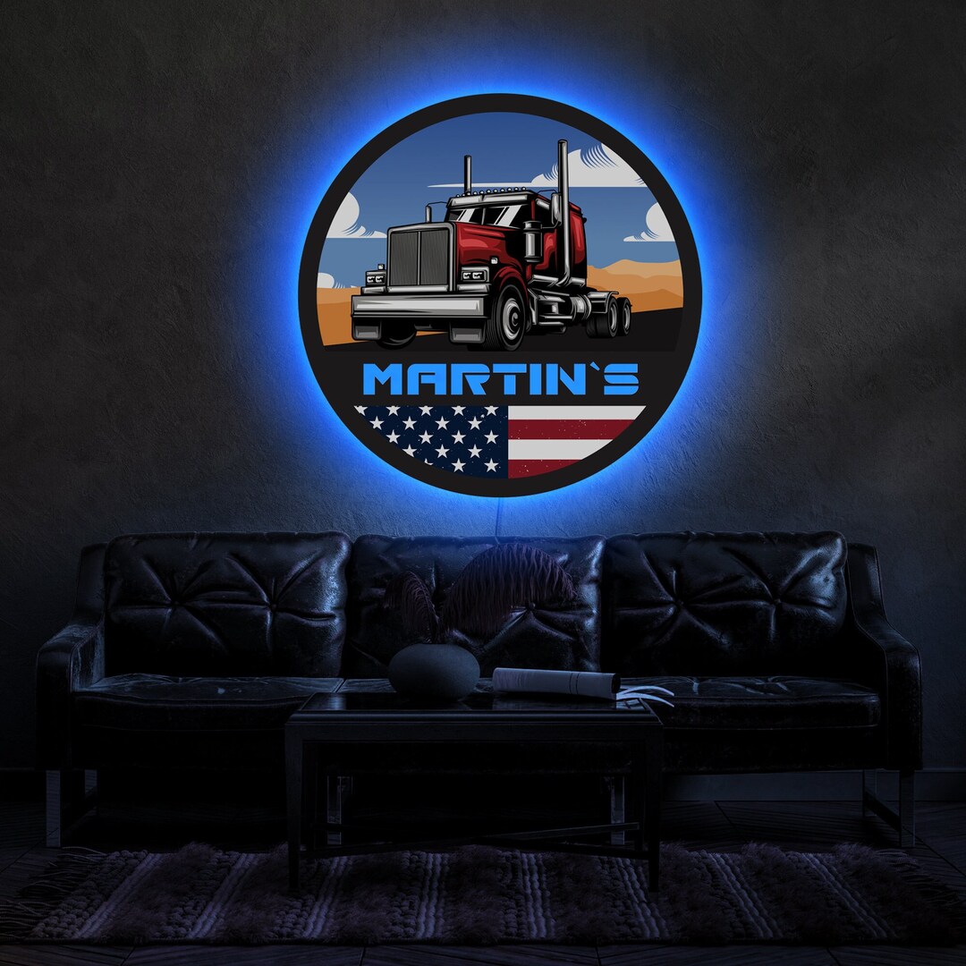 Custom Truck Sign, Truck Light Sign, Truck Neon Sign, Truck Led Sign ...