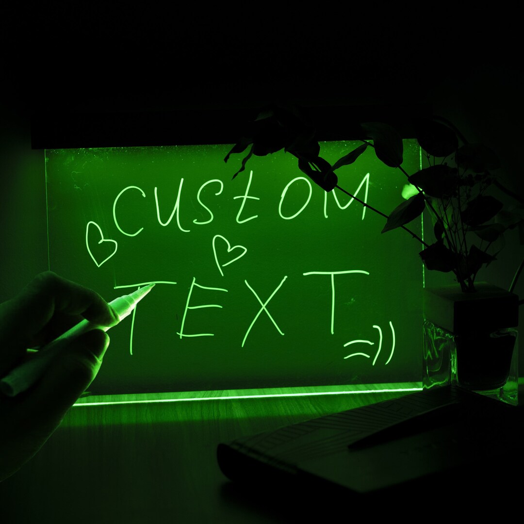 Custom Message Light Board Diy Acrylic Board Led Note Board - Etsy