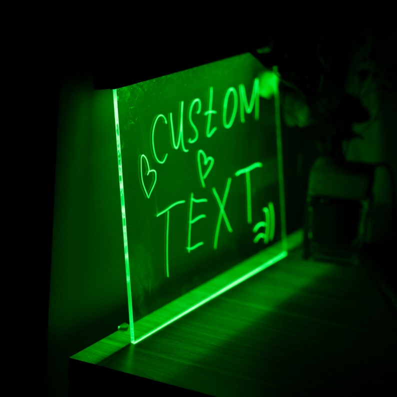 Custom Message Light Board Diy Acrylic Board Led Note Board - Etsy