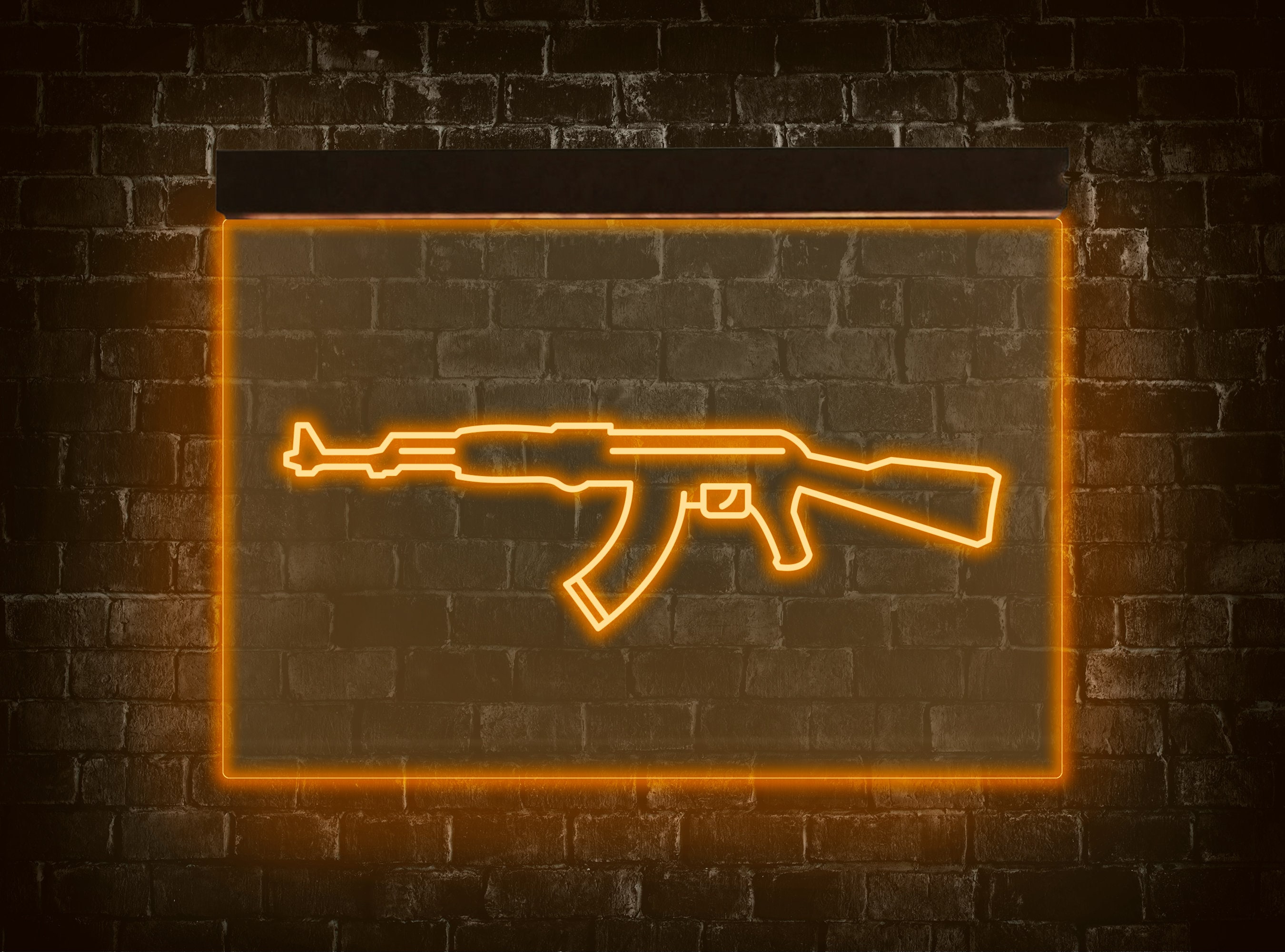 Ak 47 Neon Signak 47 Led Signak 47 Wall Decorrifle Neon - Etsy