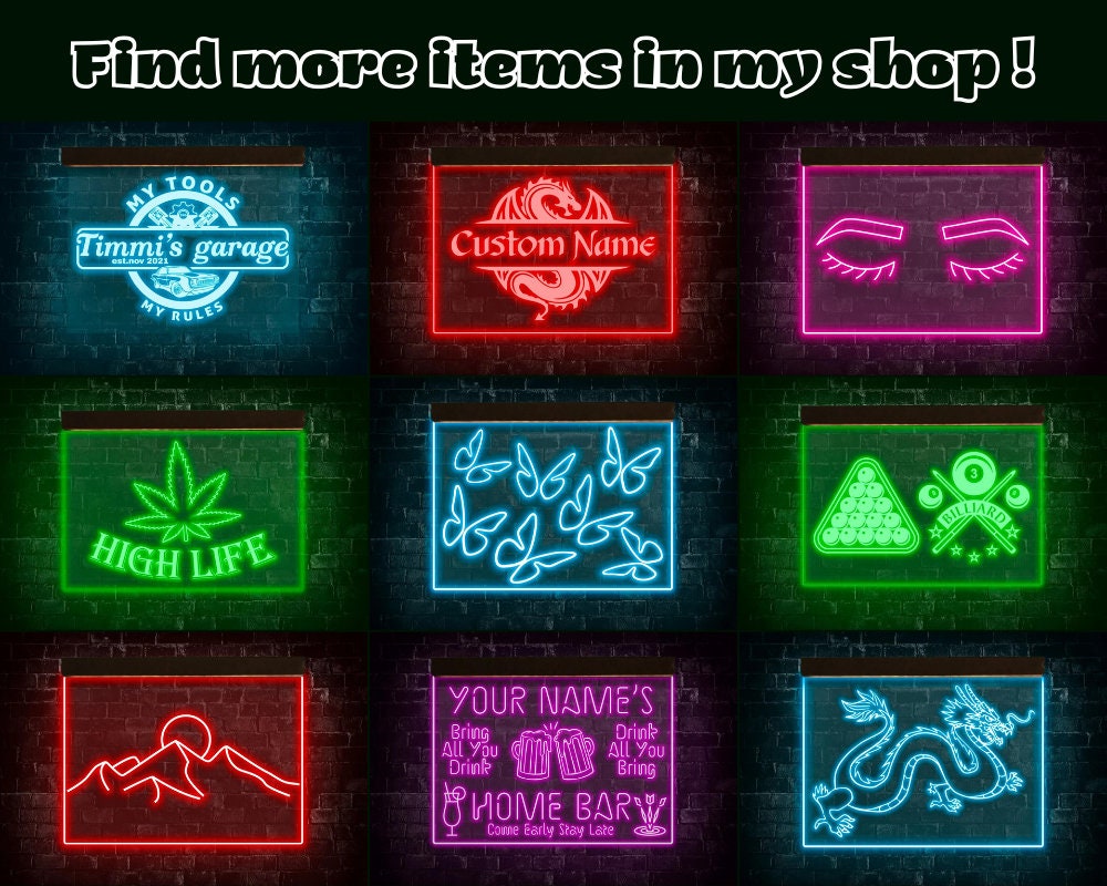 Sunset Neon Sign Mountain Led Sign Sunset Led Sign Mountain - Etsy